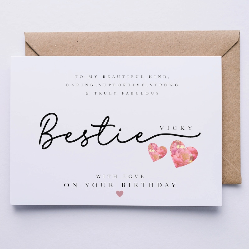 Best Friend Card - Etsy UK