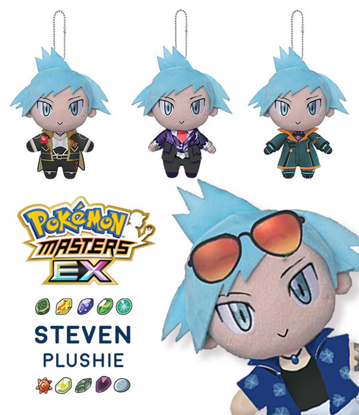 Steven Stone Pokémon Masters Plush With Changeable Outfits - Etsy
