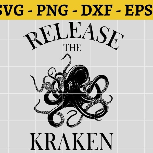 Kraken Svg - Etsy