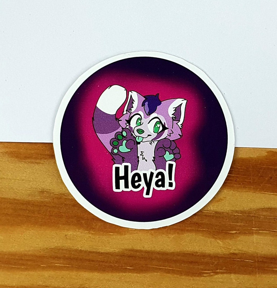 Furry Sticker Panda Aura - Red Panda Heya! Vinyl Stickers - Etsy