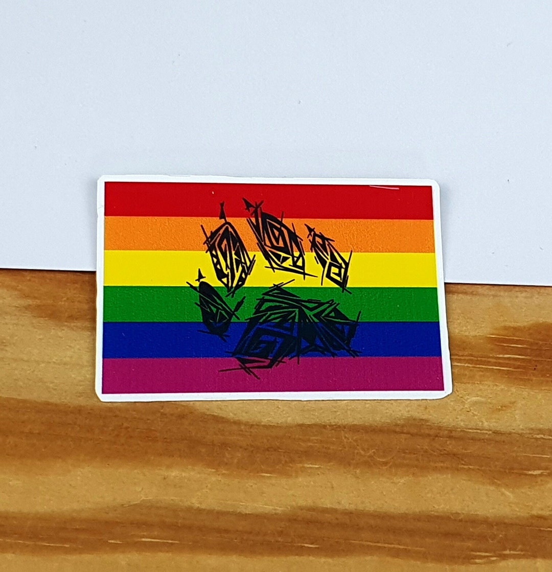 Furry Pride Paw Sticker - Vinyl Sticker - Etsy