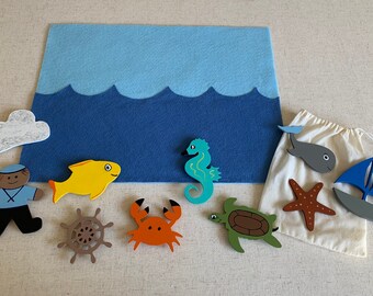 Felt Board Ocean Scene - Etsy
