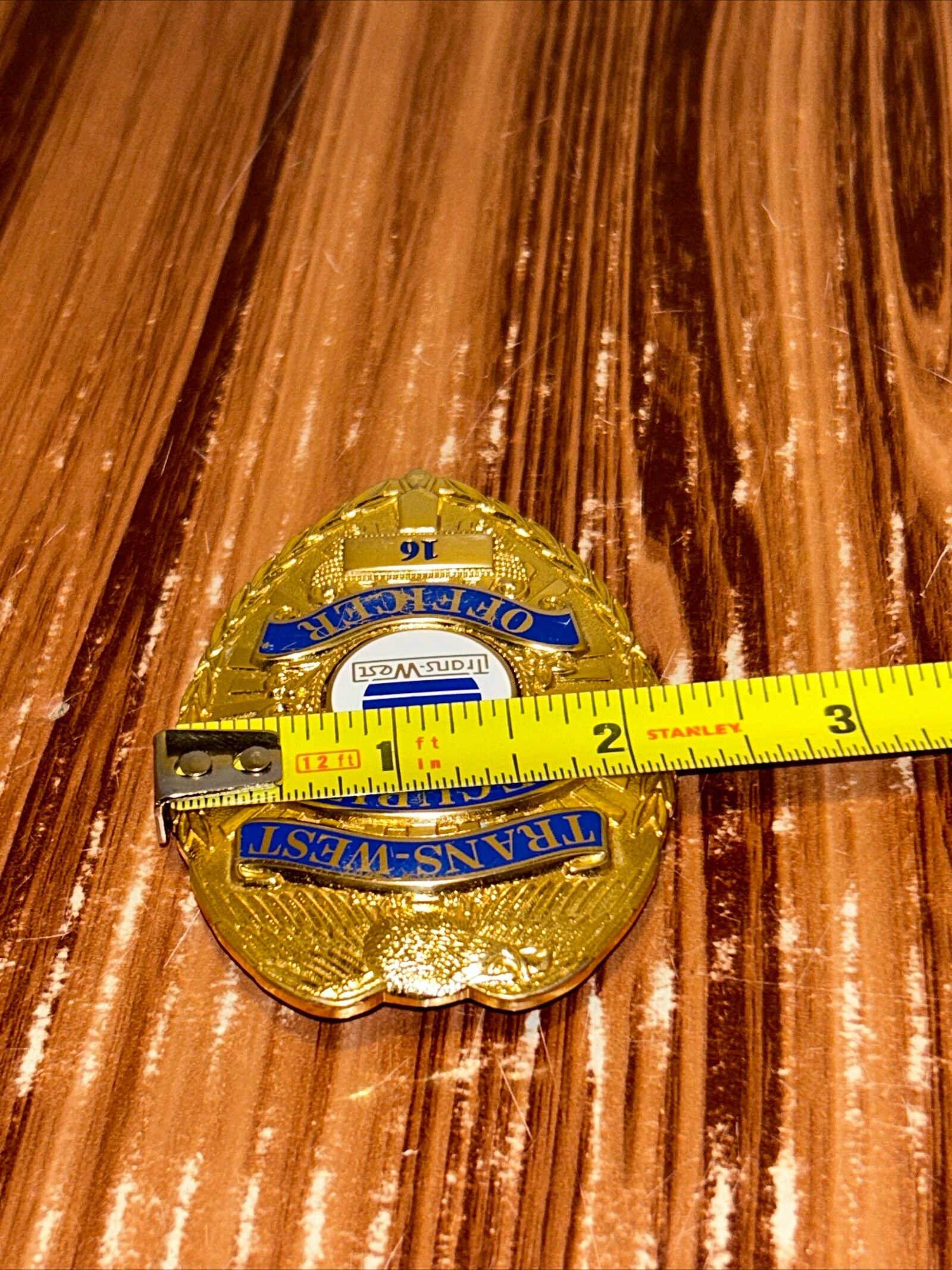 Vintage Obsolete Trans-west Security Badge Gold Plated ID# 16 - Etsy