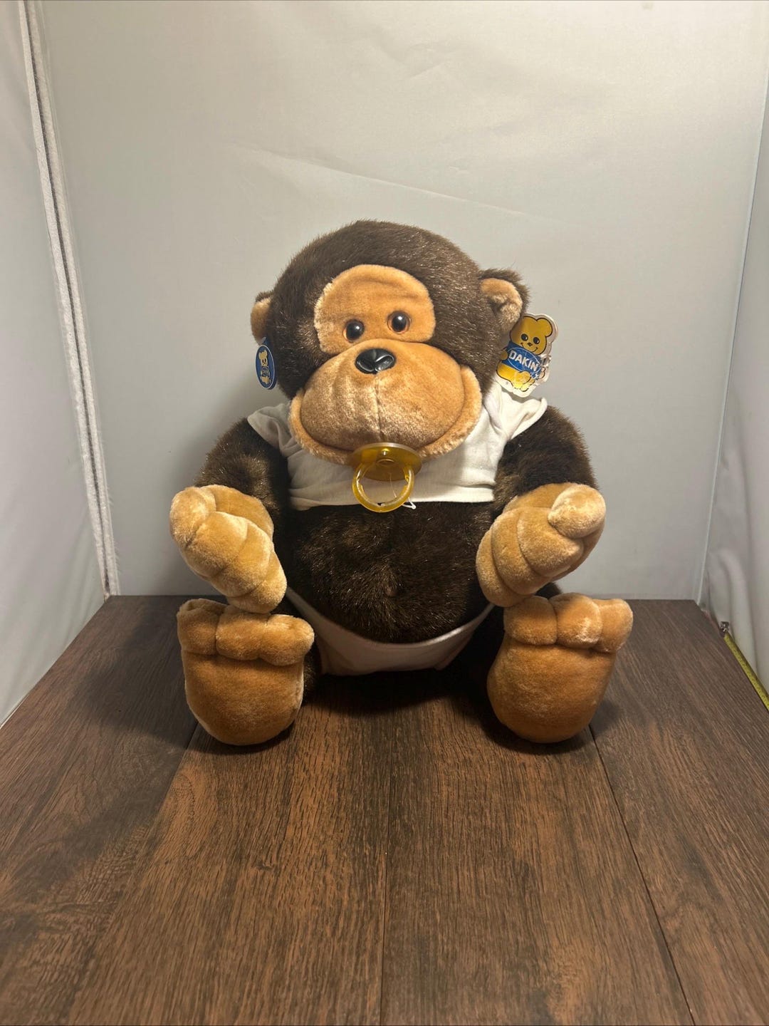 Baby Hugo Gorilla Plush 15" W/ Pacifier Shirt Diaper Stuffed Toy ...