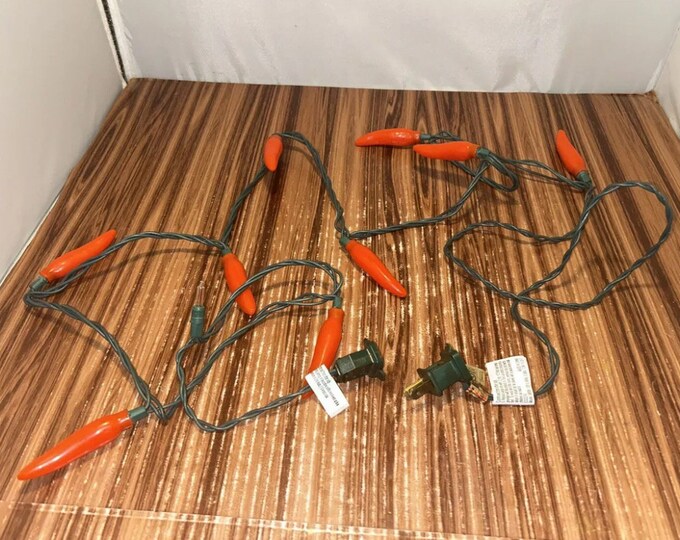 Red Chili Peppers String 10 Lights 93”inch String Decor Party Indoor or ...
