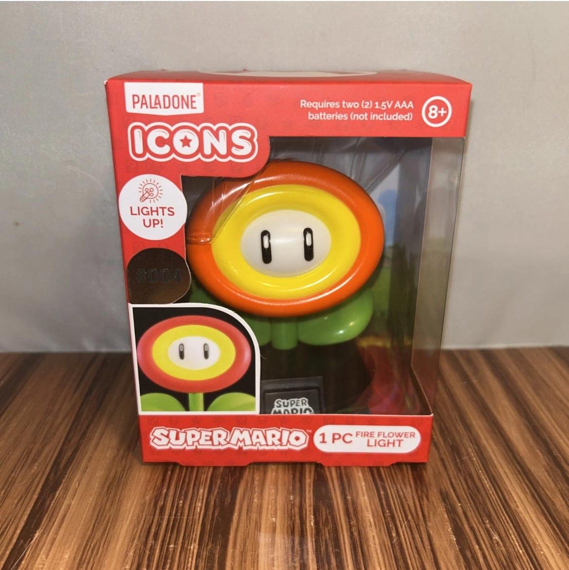 Paladone Icons Super Mario Fire Flower Light #004 Nintendo Night Light ...