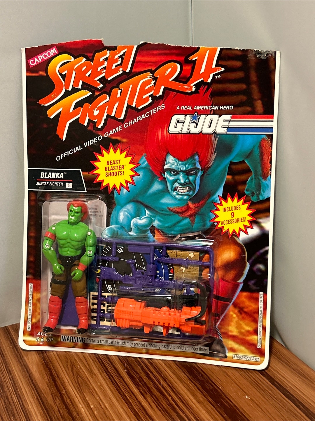 Hasbro G.I. Joe Street Fighter II Blanka Jungle Fighter Figure 1993 ...