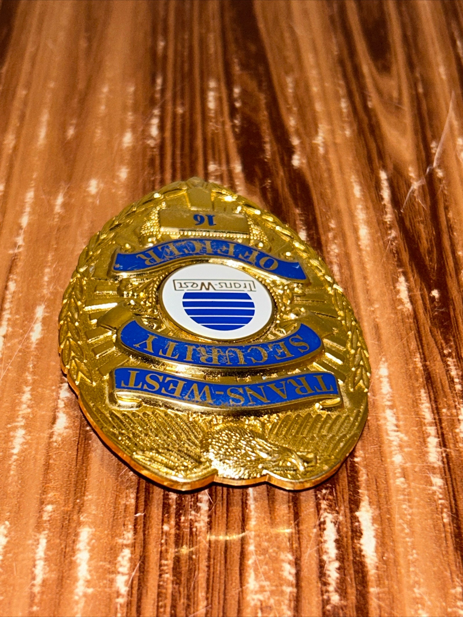 Vintage Obsolete Trans-west Security Badge Gold Plated ID# 16 - Etsy