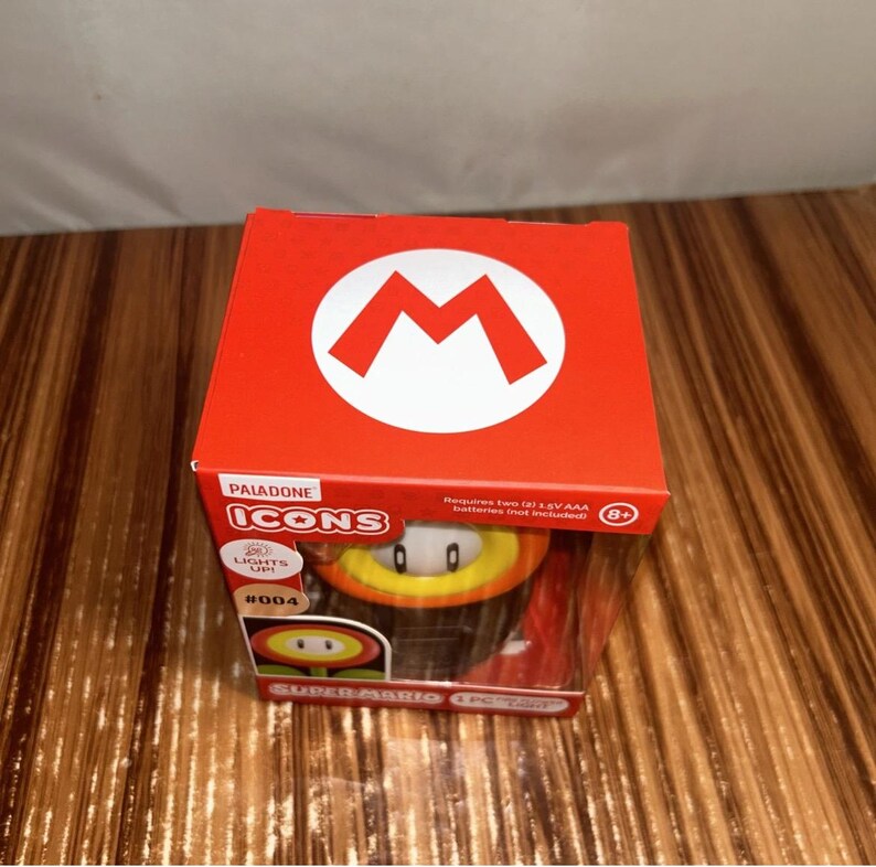 Paladone Icons Super Mario Fire Flower Light #004 Nintendo Night Light ...