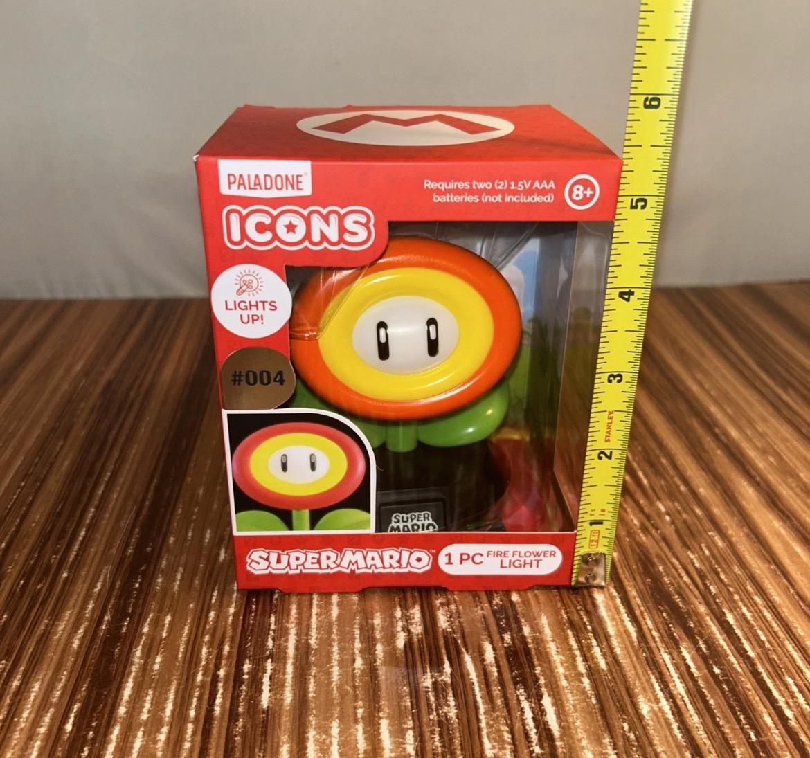Paladone Icons Super Mario Fire Flower Light #004 Nintendo Night Light ...