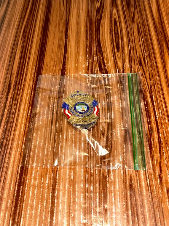 Vintage Obsolete Trans-West Security District Supervi… - Gem