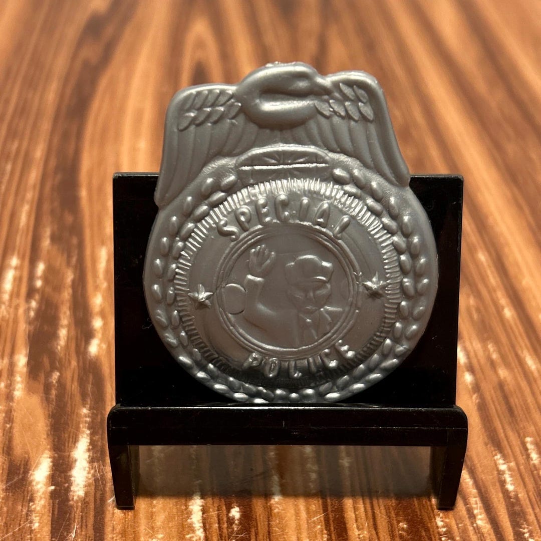 Toy SPECIAL POLICE Badge Shield Toy Waving Officer Plastic Vintage - Etsy