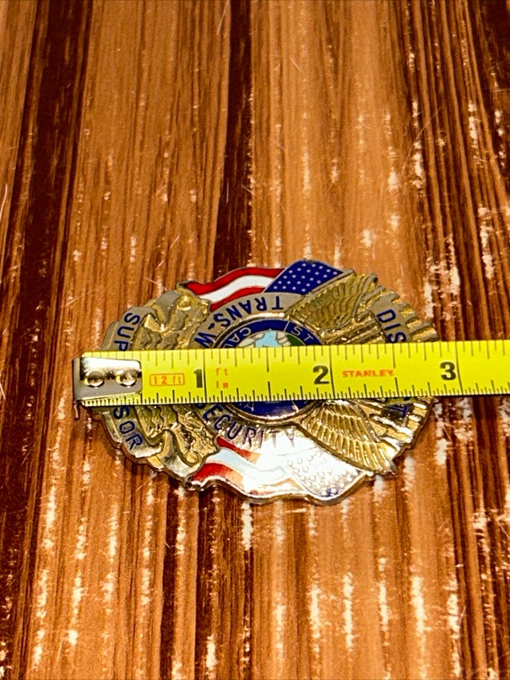 Vintage Obsolete Trans-West Security District Supervi… - Gem