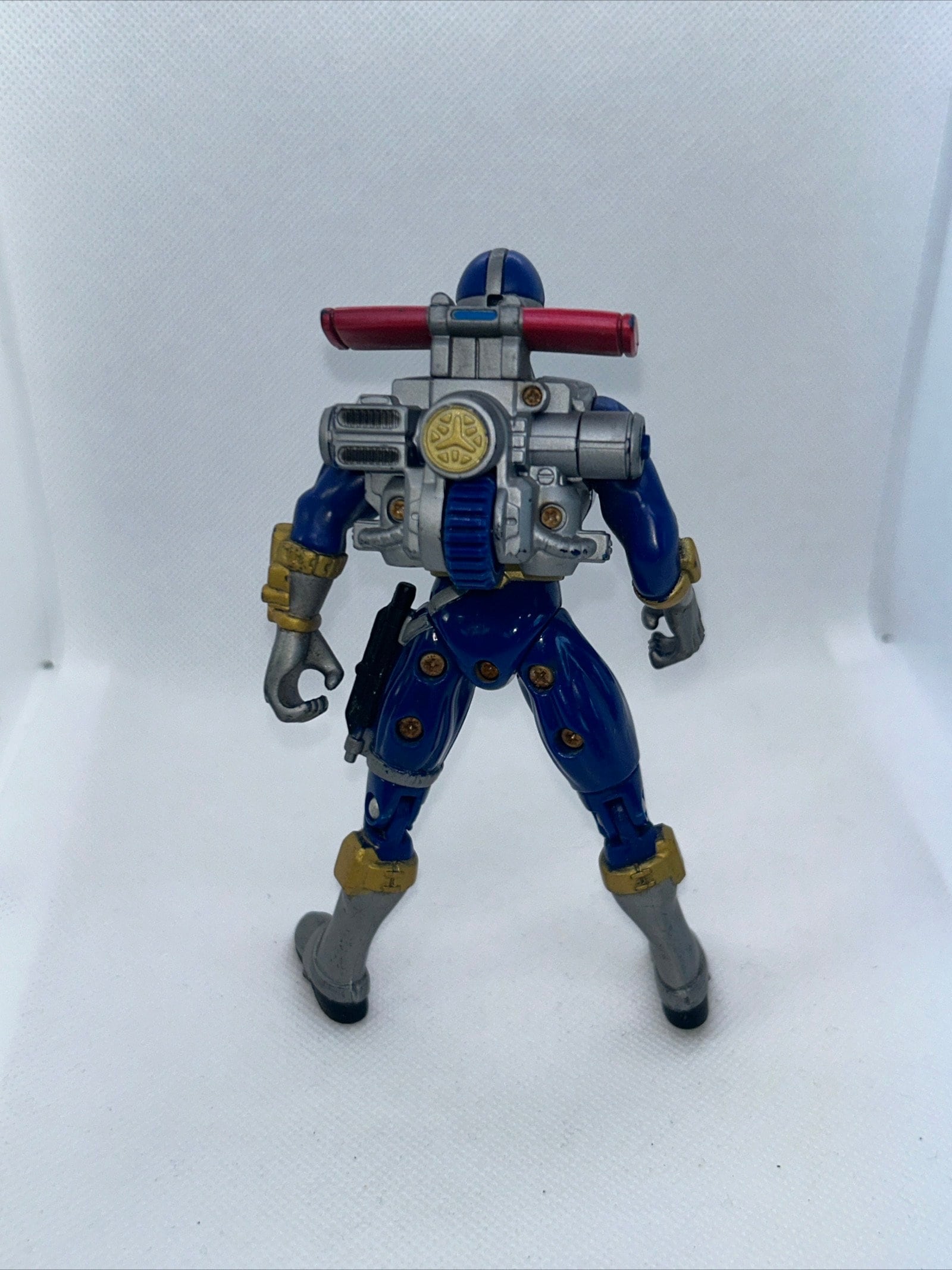 Power Rangers Lightspeed Rescue Blue Mega Battle Ranger Action Figure ...