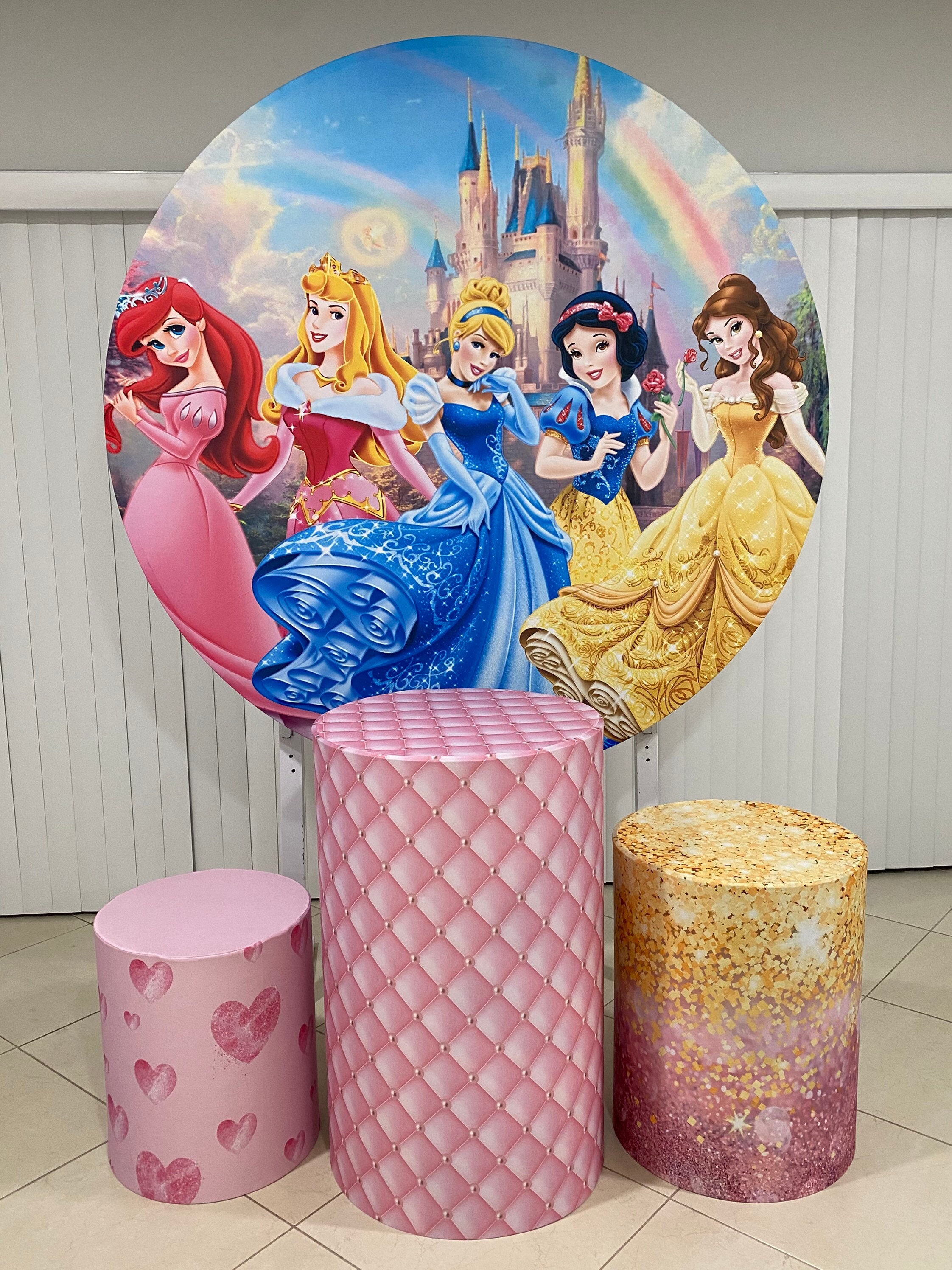 Party D cor Mermaid Princess Deco Kit Round Fabric Backdrop Stand party-d-cor-mermaid-princess-deco-kit-round-fabric-backdrop-stand