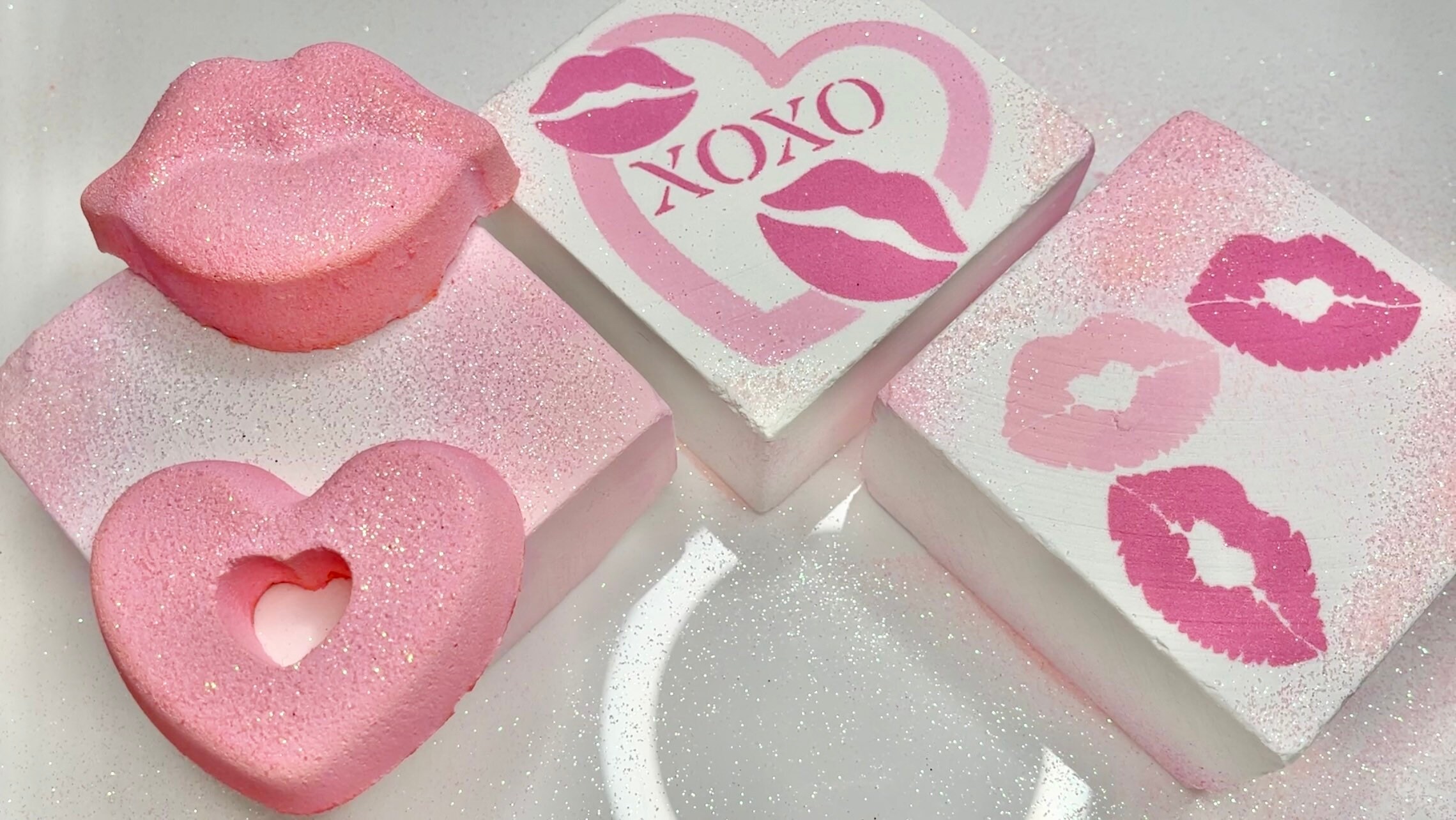 Heart XOXO Theme Gymchalk Stencil Blocks ASMR - Etsy