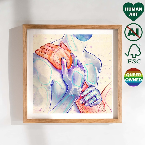 Gay Male Frontal Art - Etsy
