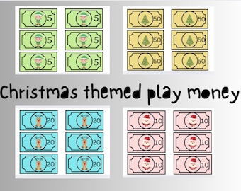 Printable Christmas Play Money: Santa Bucks - North Pole Money ...
