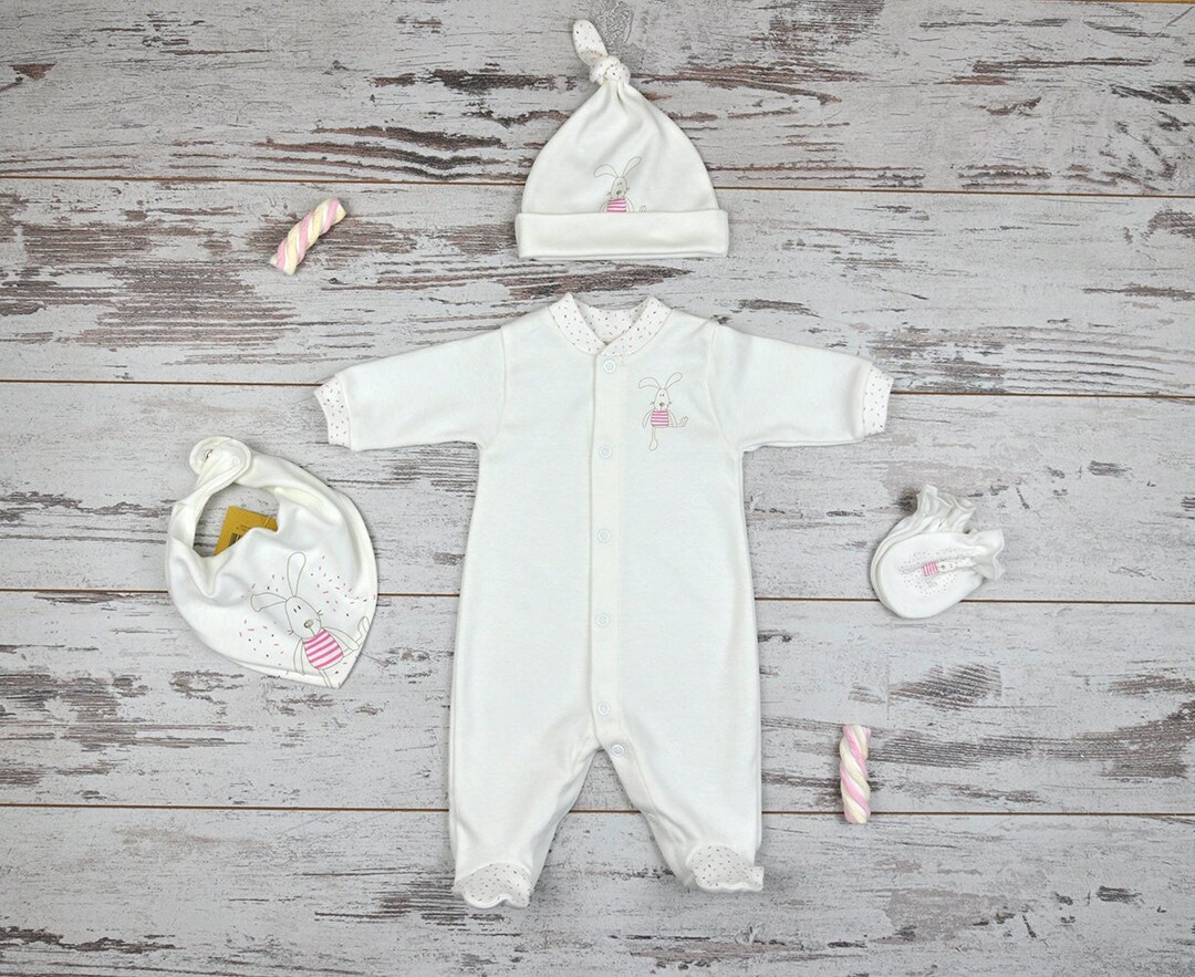 Baby Girl Newborn Outfit, First Outfit, Newborn Girl Gift, Cute Baby ...