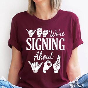 ASL Support Shirts, Sign Language Tshirt, ASL Awareness T-shirt, Deaf ...