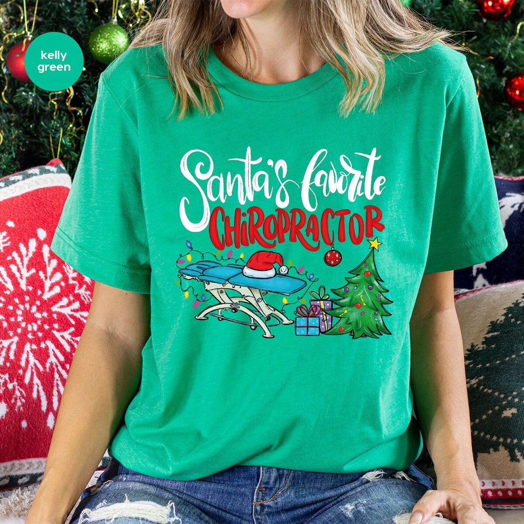 Christmas Chiropractic Shirt, Chiropractor Assistant Gifts, Holiday ...