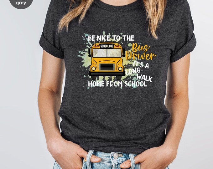Custom School Bus Driver Shirt, Bus Driver Appreciation Day Gift ...