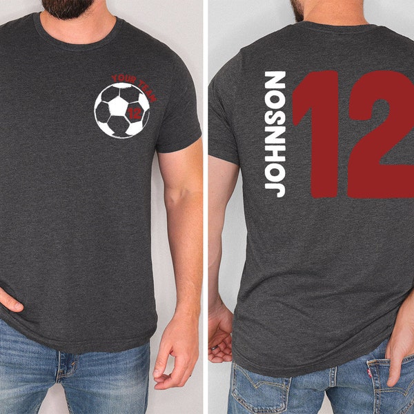 Soccer Team and Number Shirt - Etsy