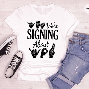 ASL Support Shirts, Sign Language Tshirt, ASL Awareness T-shirt, Deaf ...