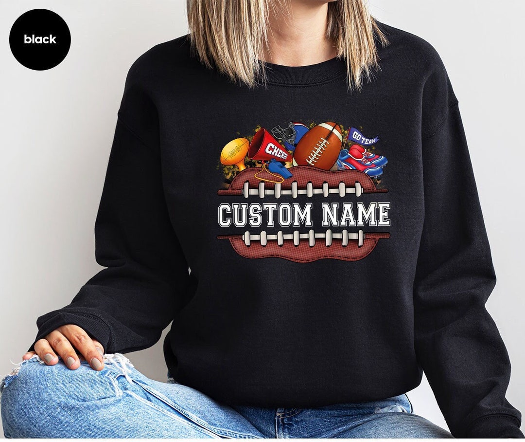 Custom Football Hoodies, Football Player Gifts, Personalized Football ...