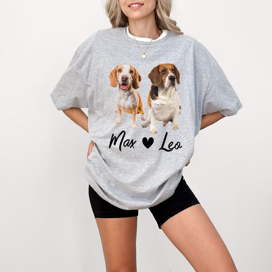 Custom Pet T Shirt With Pet Photo and Name Shirt, Personalized Pet ...