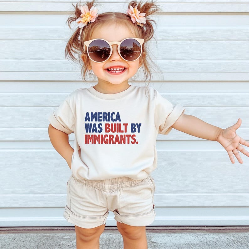 America Was Built by Immigrants Shirt, Social Justice Activism Tee, Pro ...