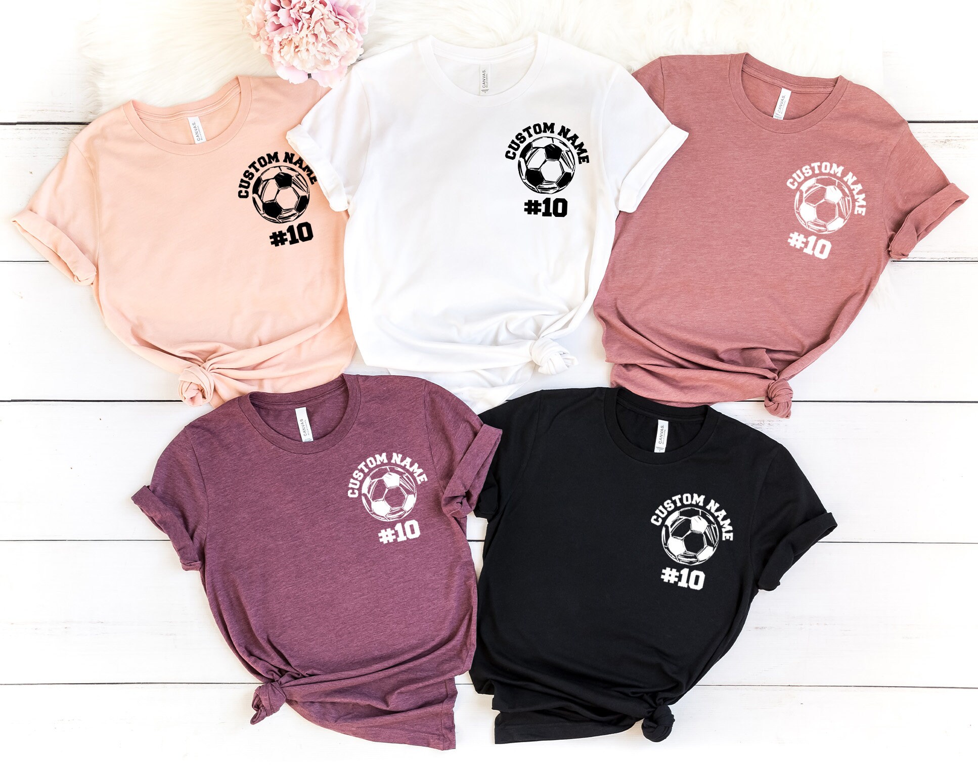 Custom Soccer Shirt, Pocket Soccer Team Tshirt, Personalized Name ...