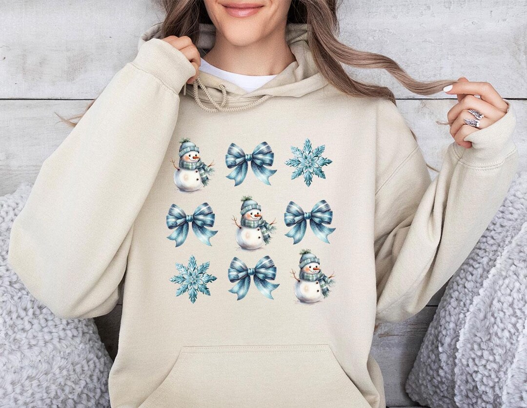 Blue Winter Sweatshirts, Snowflake Sweatshirts, Christmas Sweatshirts ...
