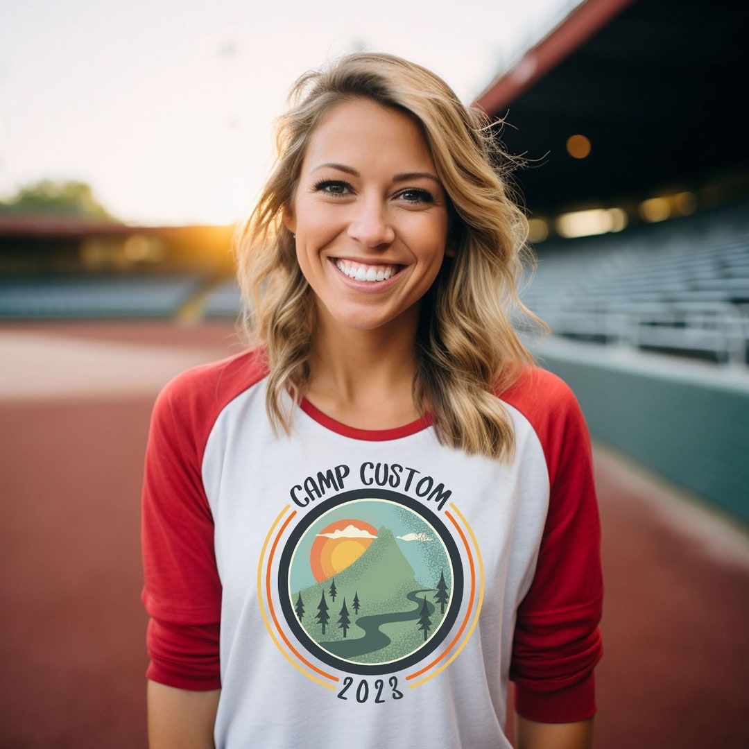 Custom Camping Raglan Shirt, Personalized Gifts, Family Trip Baseball ...
