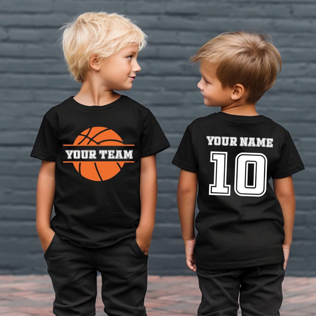 Boy Girl Shirt With Name Age Team Number,custom Youth Basketball Shirt ...