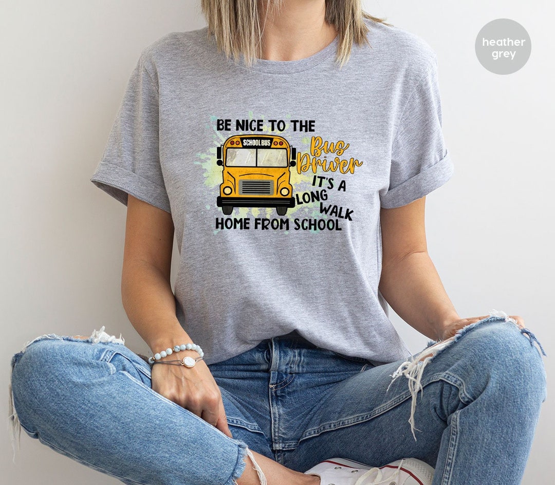 School Bus Driver T Shirt, School Bus Graphic Tees, Bus Driver ...