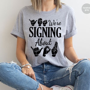 ASL Support Shirts, Sign Language Tshirt, ASL Awareness T-shirt, Deaf ...