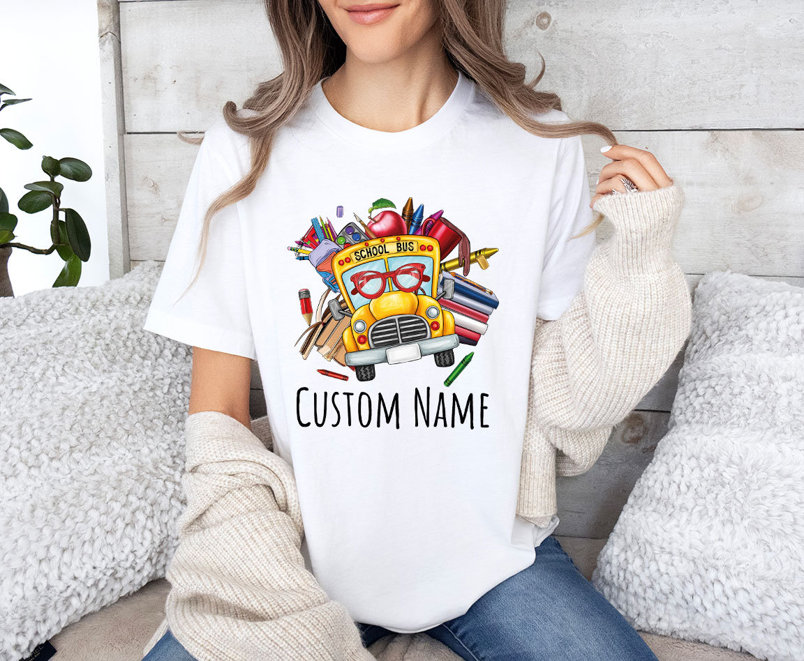 Custom School Bus Driver Shirt, Bus Driver Appreciation Day Gift ...