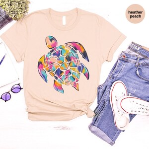 Trendy Turtle Shirt, Sea Turtle Graphic Tees, Sea Animals Gifts, Oceans ...