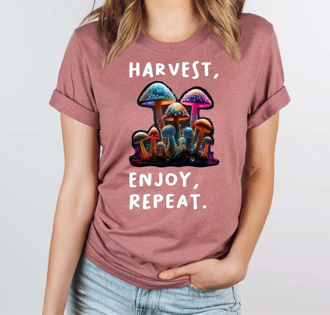 Cute Mushroom T Shirt, Mushroom Graphic Tees, Botanical Outfit, Magic ...