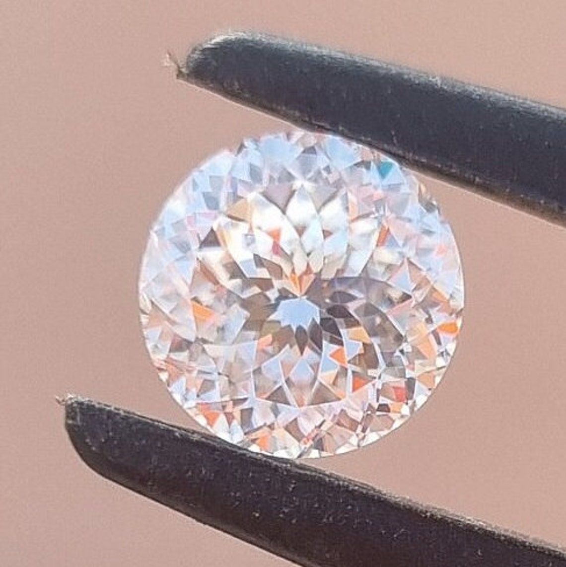 6.36 Ct Portuguese Cut Diamonds Full White Moissanite Diamond Handmade ...