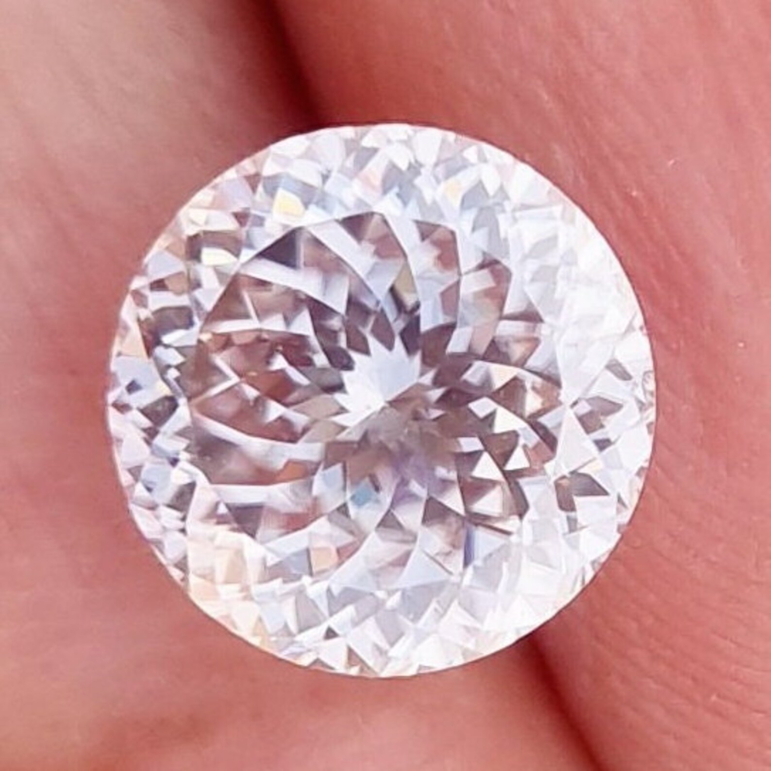 6.36 Ct Portuguese Cut Diamonds Full White Moissanite Diamond Handmade ...