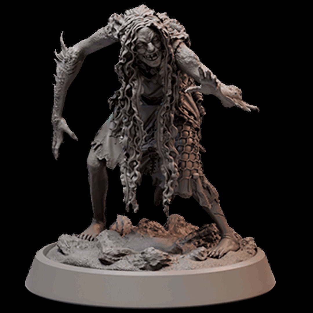 32mm/75mm Sea Hag Miniature for Gaming, Painting or Display - Etsy UK