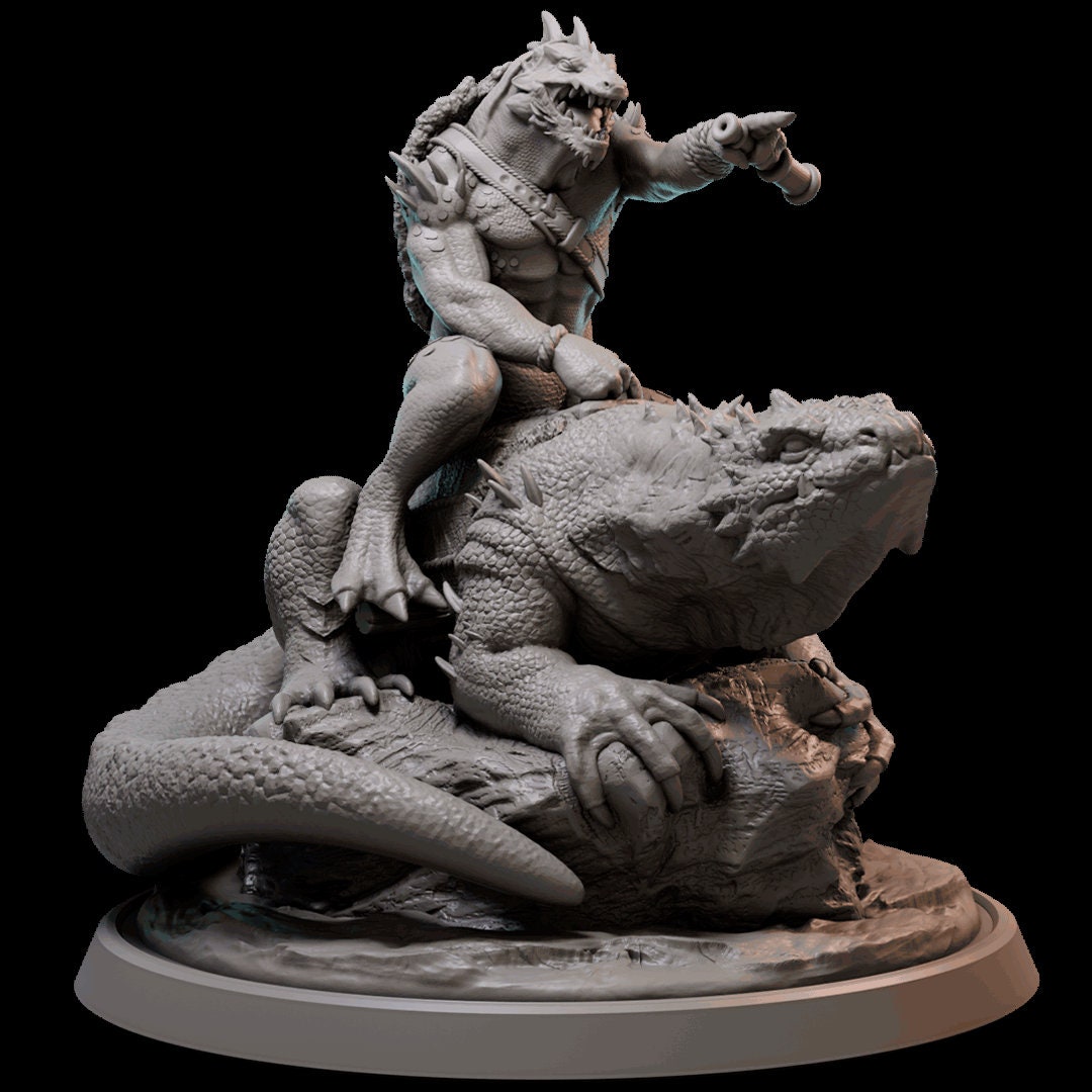 32mm/75mm Mounted Kobold Miniature for Gaming, Painting or Display - Etsy