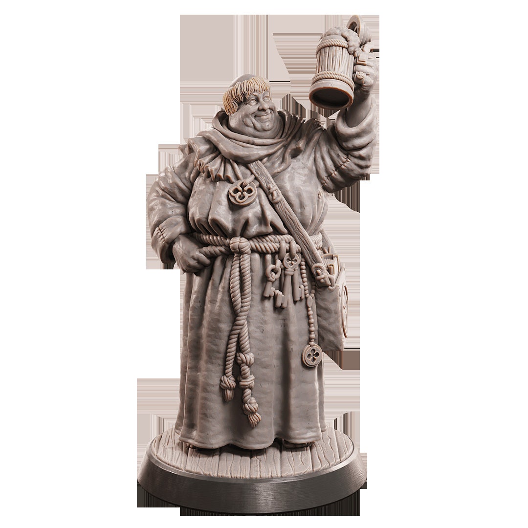 32mm/75mm Monk Miniature for Gaming Painting or Display - Etsy
