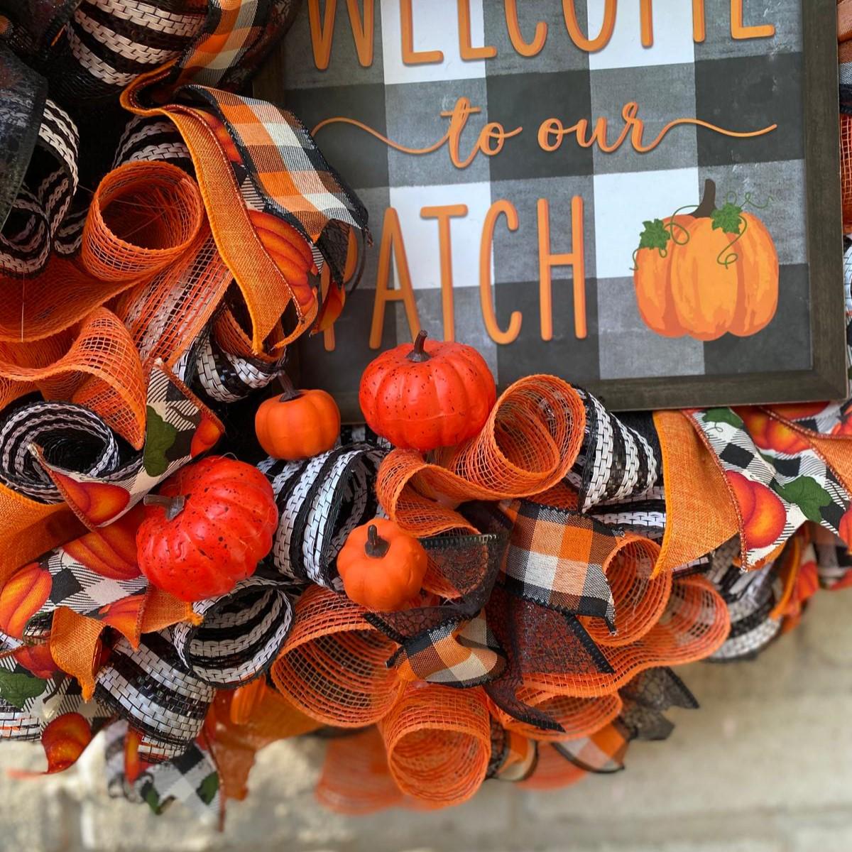 Light up Fall Wreath Halloween Wreath Pumpkin Wreath Classic Fall ...
