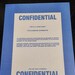US Government Confidential Document Heavy Paper Cover Sheet Sign - Etsy