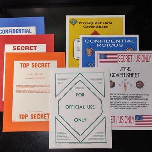 US Government/military Top Secret Document Sheet Bundle | FREE US ...
