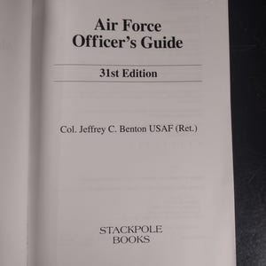 Air Force Officers Guide 31st Edition - Etsy