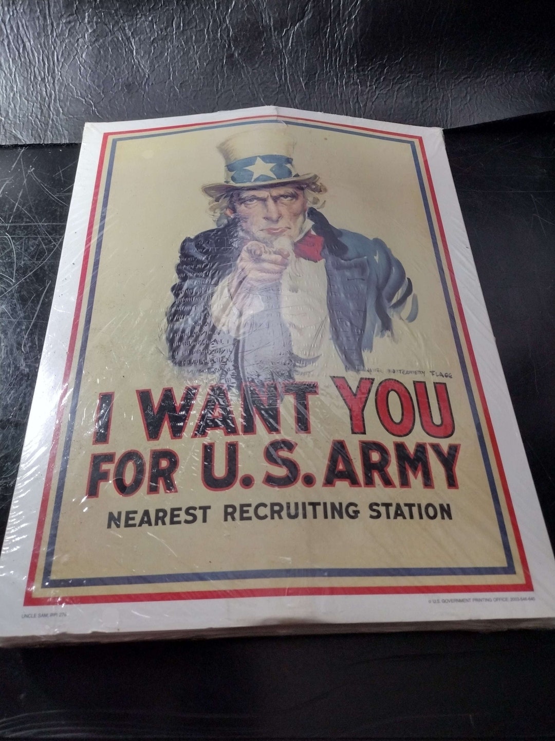 US Army i Want You Uncle Sam Genuine Recruiting Poster Stand Up FREE ...